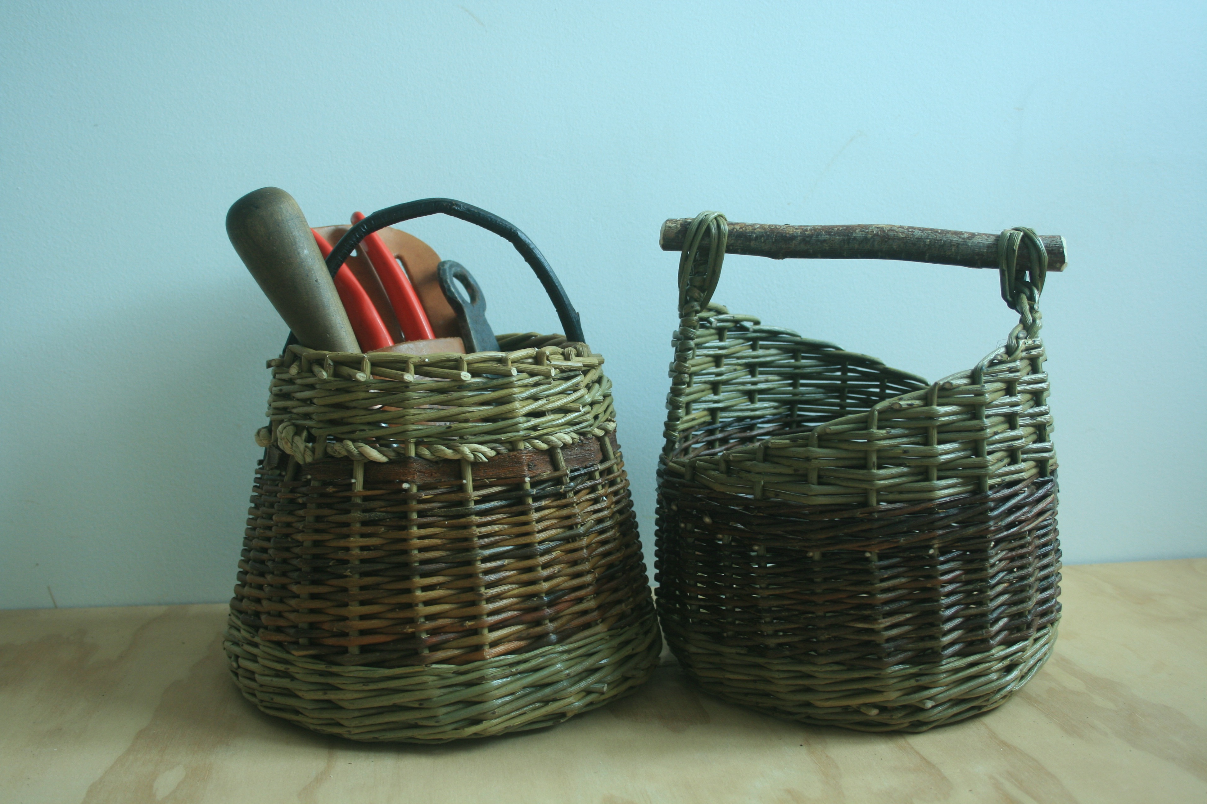 Round Willow Basket Making